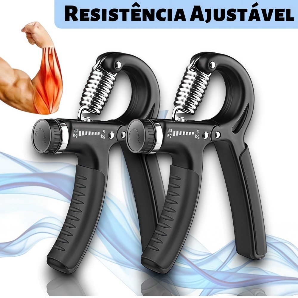 Hand Grip Flexor De Punho Exercício Para Mãos Ajustável Mola Treinar ...