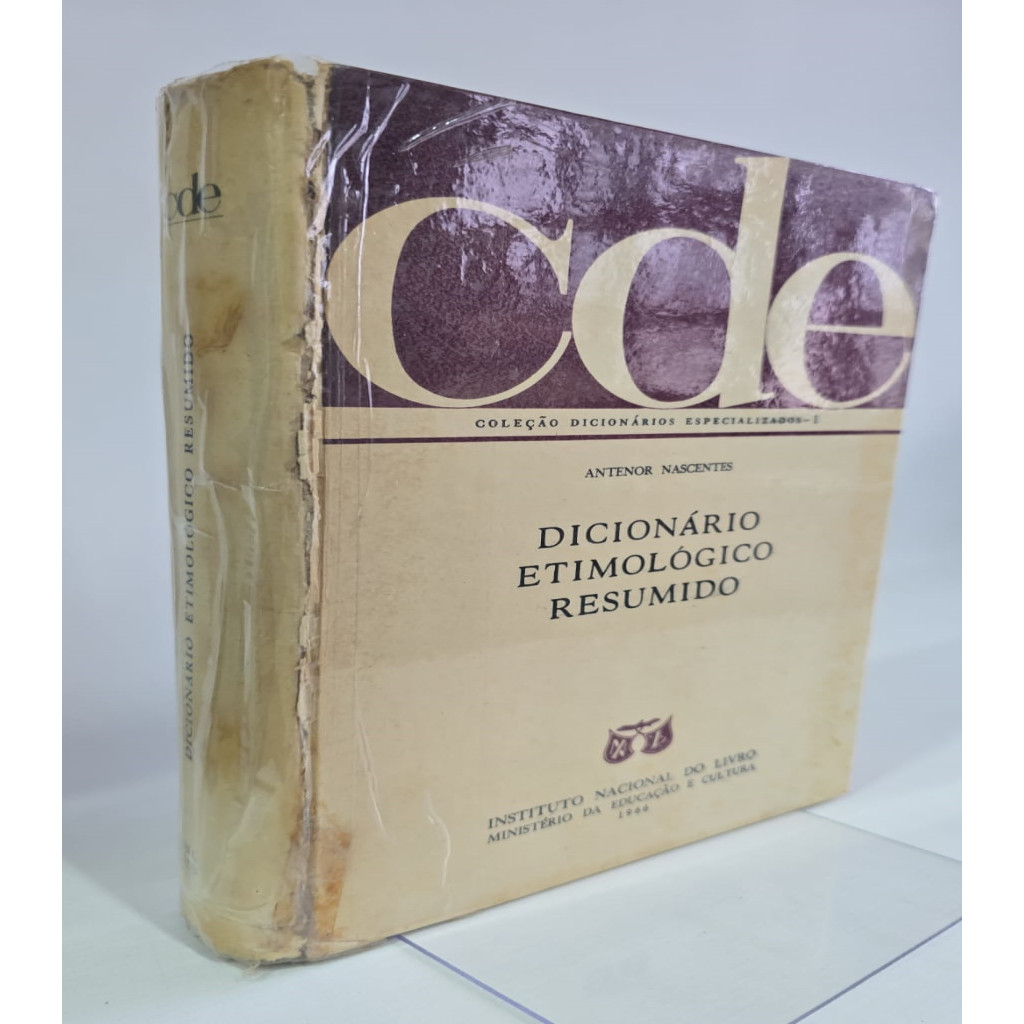 Dicionário Etimológico Resumido Cde autor Antenor Nascentes | Shopee Brasil