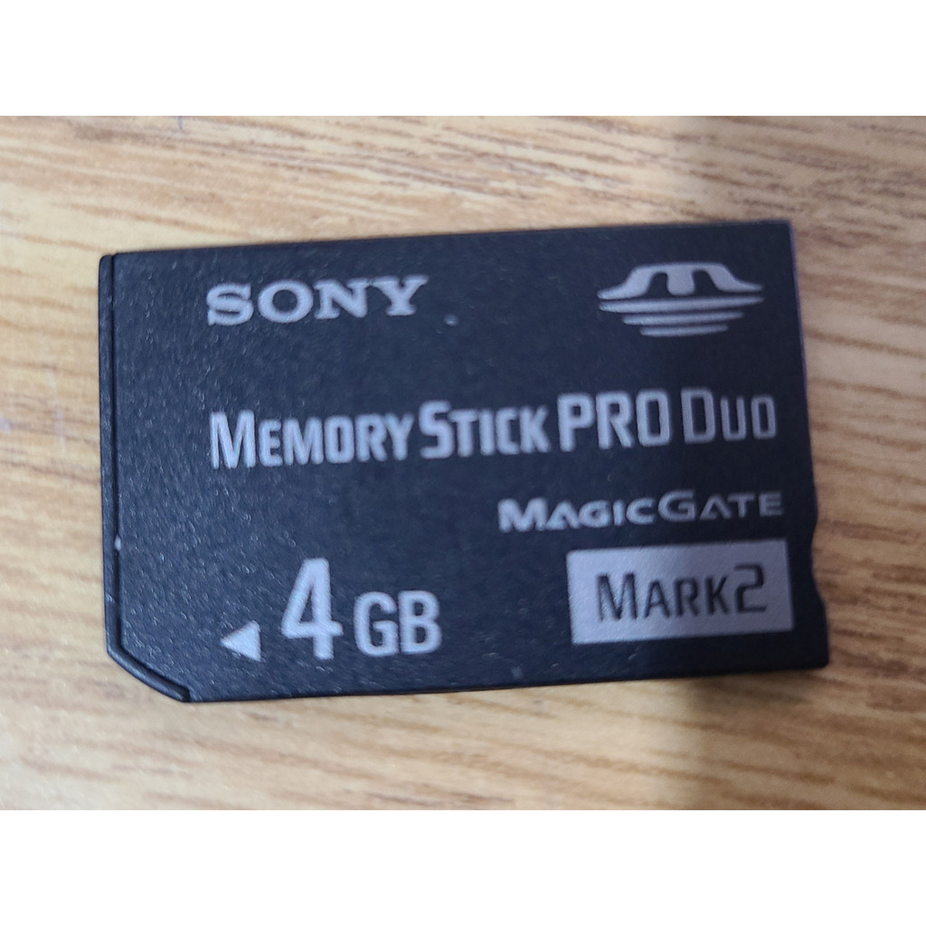 Cartão De Memória Câmera Sony Cybershot Memory Stick Pro 4gb | Shopee ...