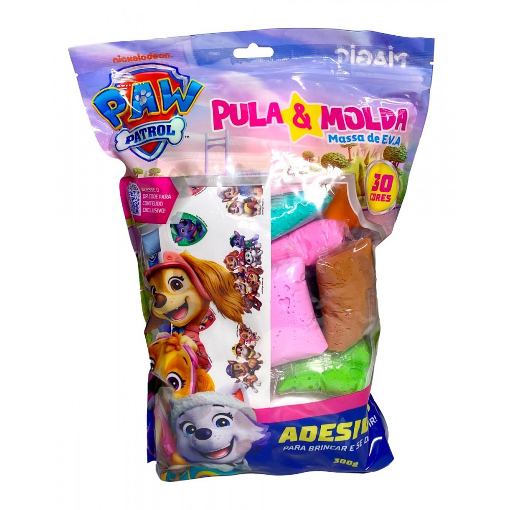 Massa de Modelar EVA Pula e Molda 300g Cores Sortidas com Ad | Shopee ...