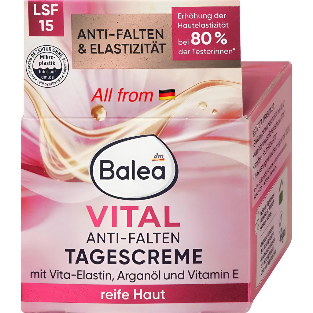 Balea Vital - Anti-falten Tagescreme - Anti-idade Fps 15 | Shopee Brasil