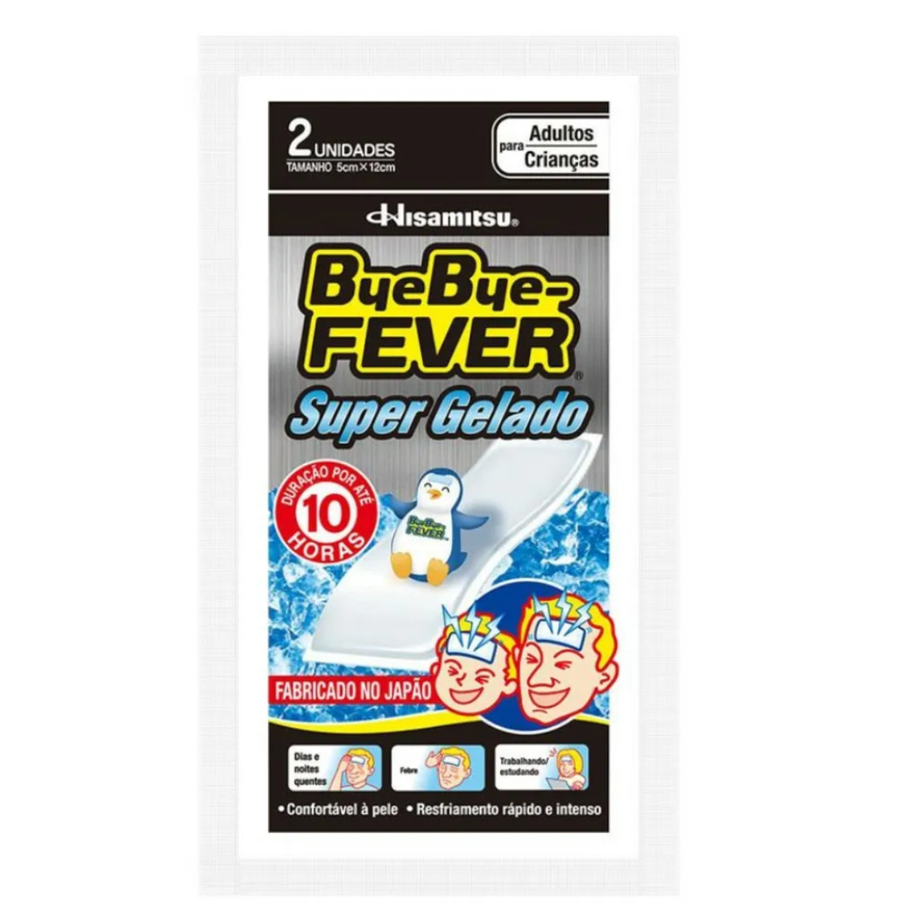 Adesivo Bye Bye Fever Super Gelado Para Adultos E Crianças - Alivia a ...