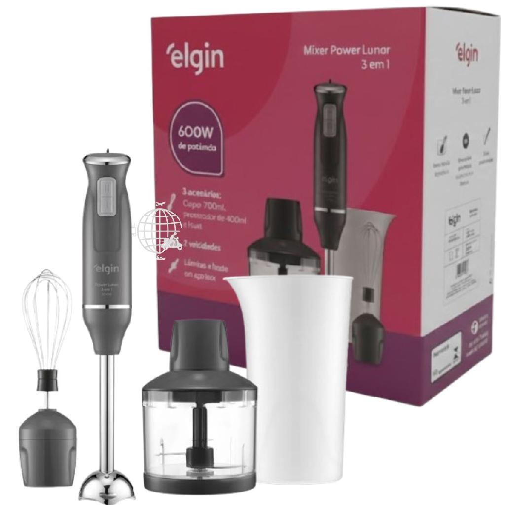 Mixer Elgin Power Lunar 3 em 1 600W 700ml 2 Velocidades Fouet ...
