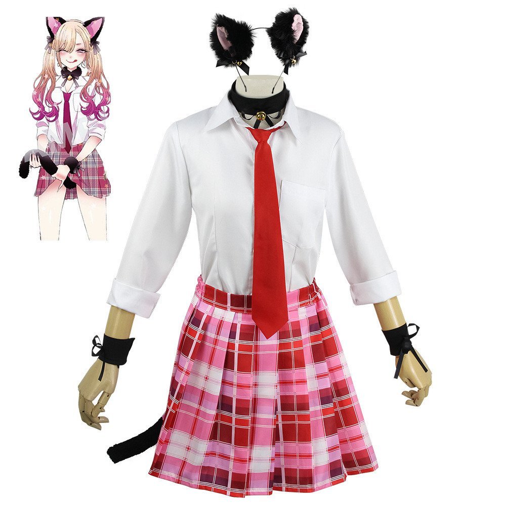 Marin Kitagawa Cos com Uniforme JK, Fantasia de Cosplay My Dress-Up Darling | Shopee Brasil