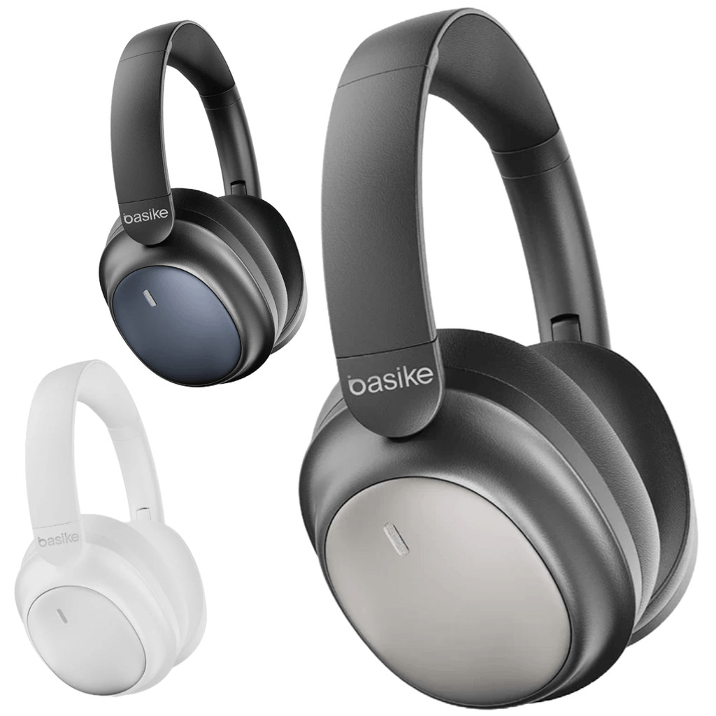 Basike fone bluetooth anc 30h conforto dobrável estéreo bluetooth 5.4 ...