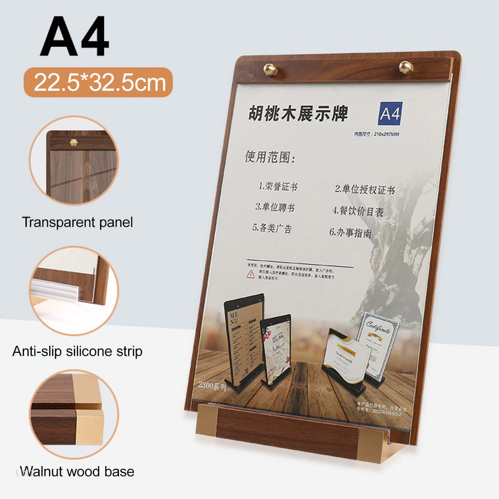 UNT A4/A5Milk Tea Coffee Shop Desktop DisplayBillboard Acrílico ...