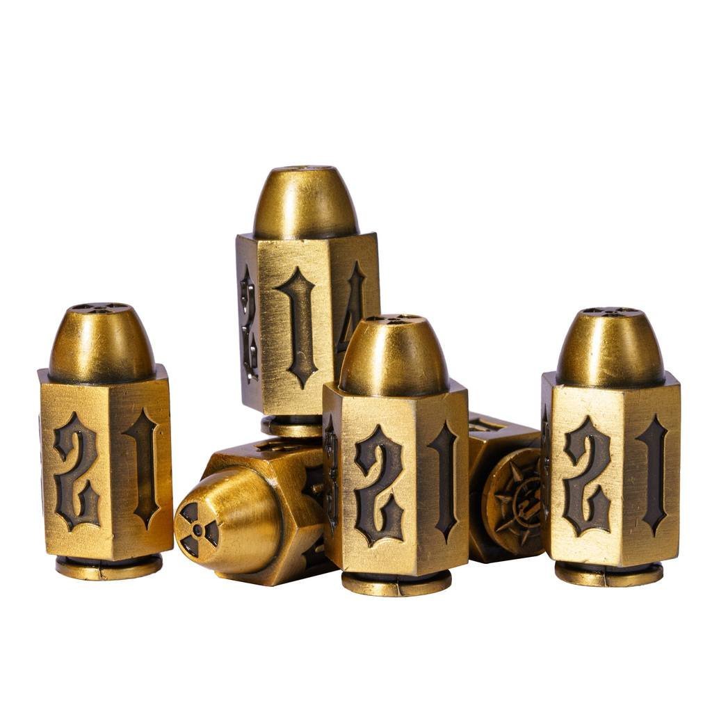 Dados de Metal Bullet D6 COC Dados Digitais de RPG DND Dados Populares ...