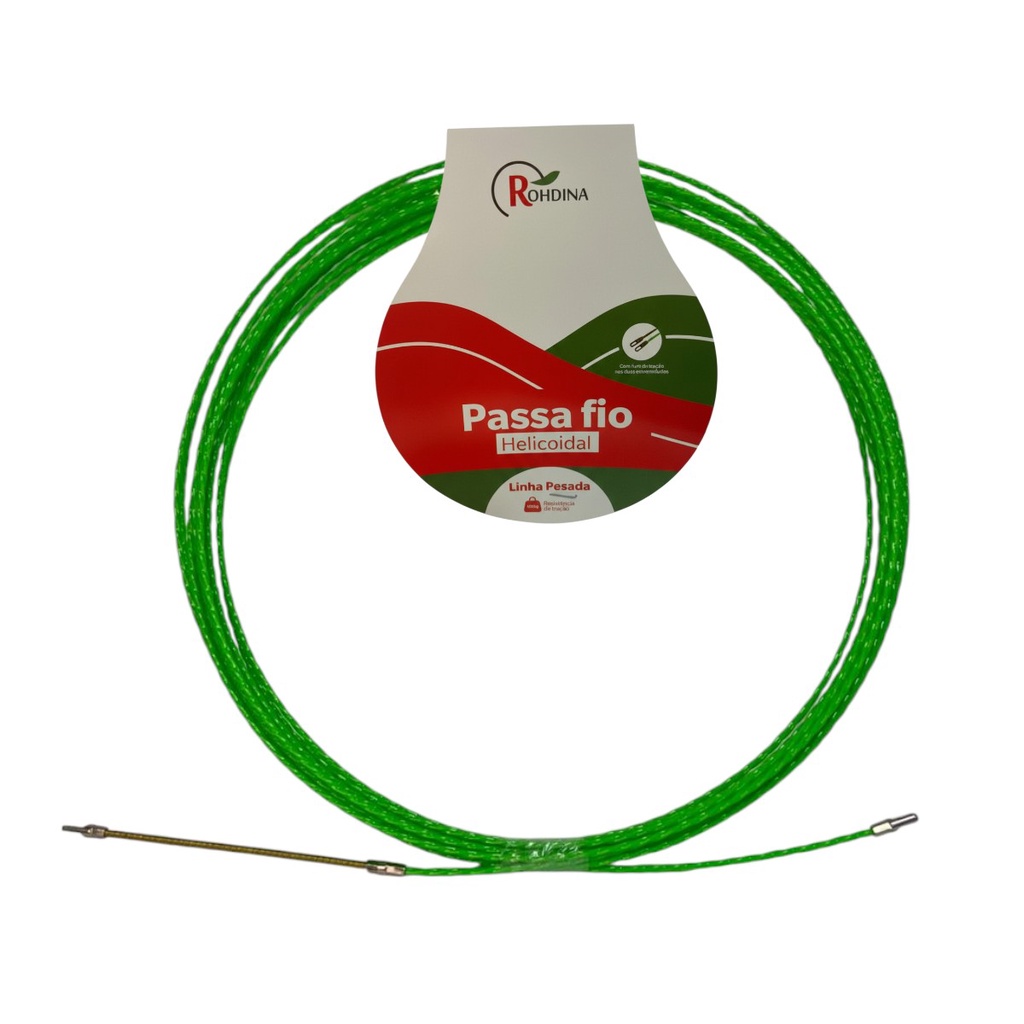 Passa Fio Flexivel 10m Guia Sonda Helicoidal 150kg Rohdina | Shopee Brasil