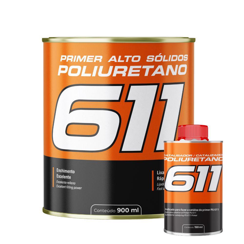 Primer HS PU 611 Branco Com Catalisador Maxi Rubber | Shopee Brasil
