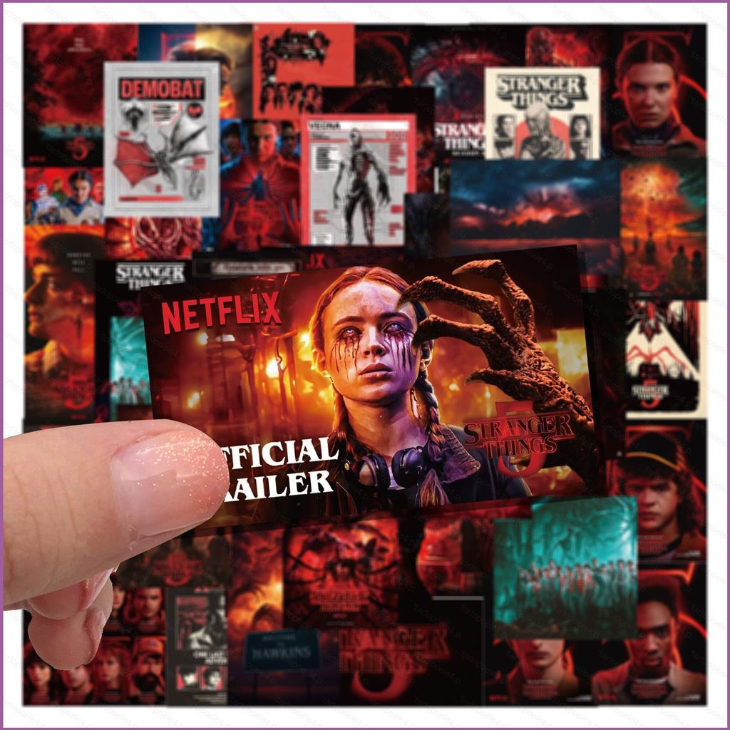 54 Pçs/set Stranger Things 5 Adesivos graffiti À Prova D'água diy ...