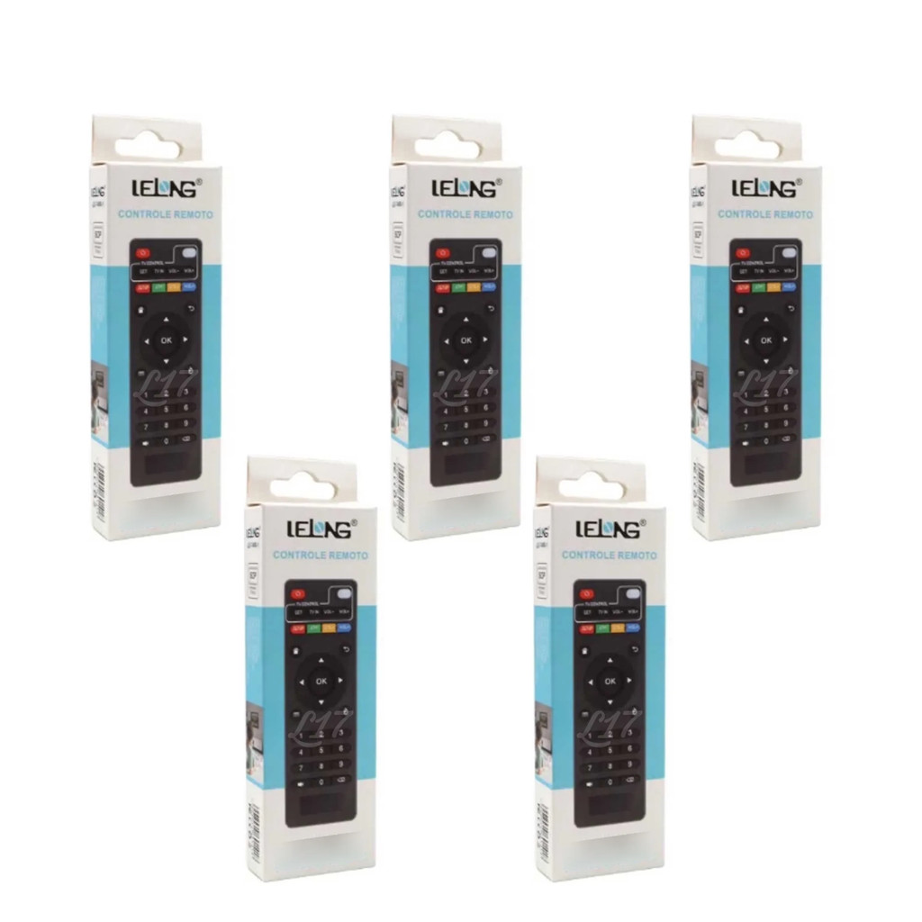Kit 5 Controles Remoto De Tv Box Pro 4k 5g Le Long 7490-1 | Shopee Brasil