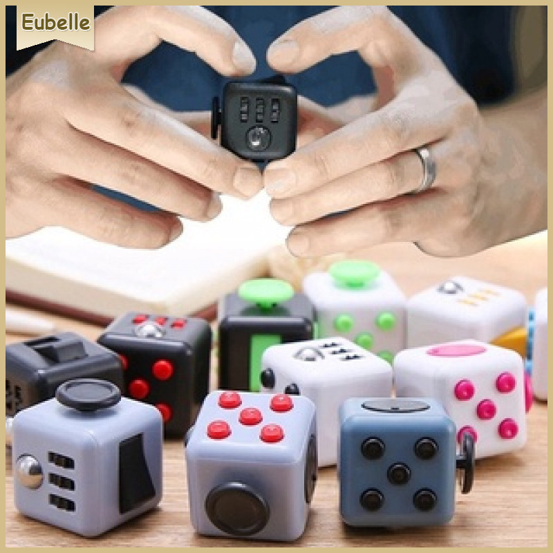Adultos E Crianças Fidget Cubo Ansiedade 6 lados Interativo Dado Cube ...