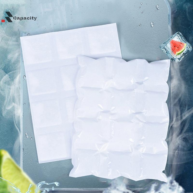 Capacidade Reutilizável Gel Saco De Gelo Absorção Automática De Água ...