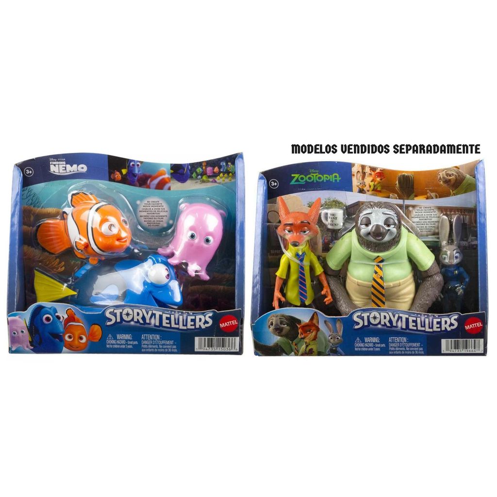 Pack 3 Bonecos Disney Pixar - Storytellers - Mattel | Shopee Brasil