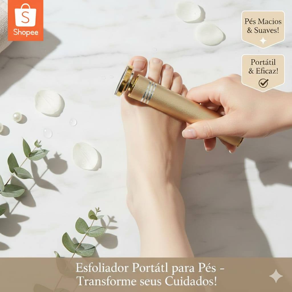 Esfoliador Portatil Peles Rugosas Remove Calosidades Pedicure Maciez ...