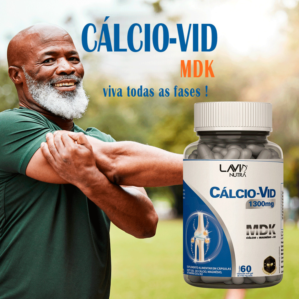 calcio mdk vitamina de calcio CálcioVid MDK 60 caps | Shopee Brasil