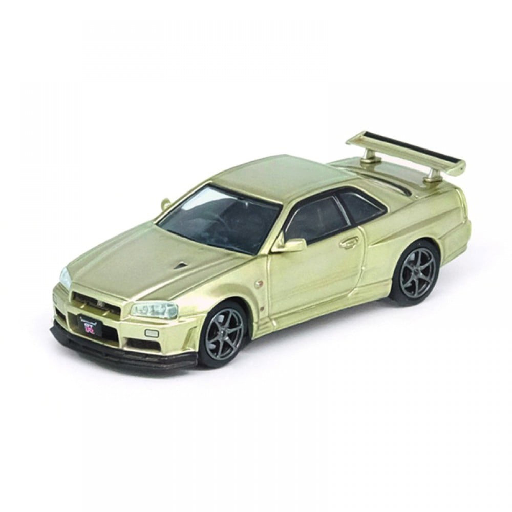 Inno64 IN64-R34VS-MJADE 1/64 NISSAN SKYLINE GTR R34 V-SPEC II NUR MILLENNIUM JADE CARRO MODELO ...