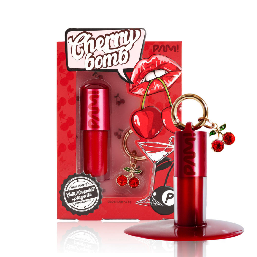 GLOSS LABIAL CHERRY BOMB PAM BY PAMELLA | Shopee Brasil