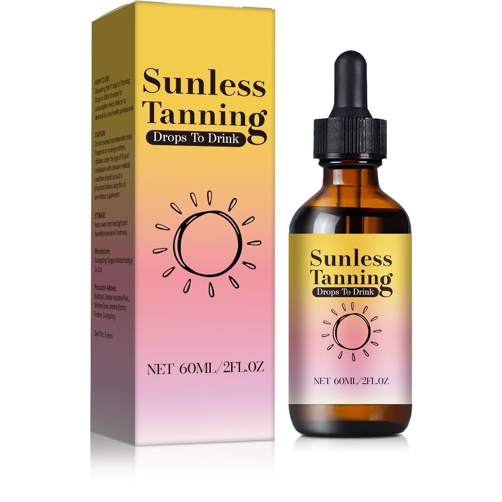 Sunless Tanning Drops -New Natural & Organic Ingredients, Suitable for ...