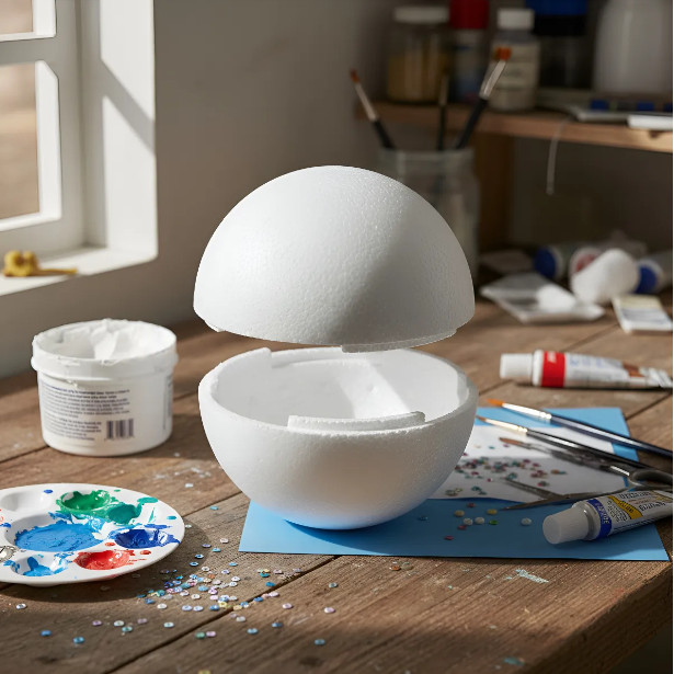 Bola De Isopor Styroform 200mm Unidade Para Artesanato | Shopee Brasil