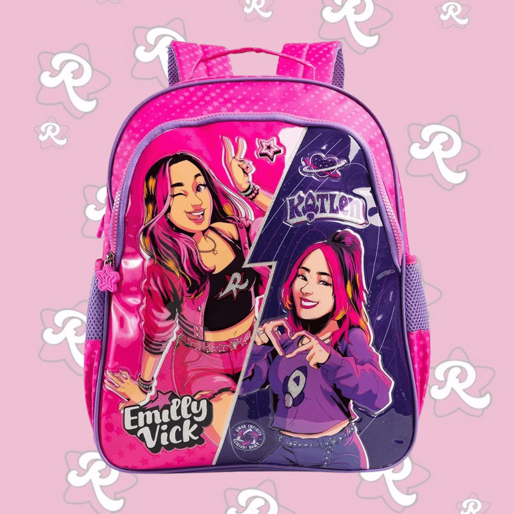 MOCHILA DE COSTAS 16 EMILLY VICK X 15602 XERYUS | Shopee Brasil