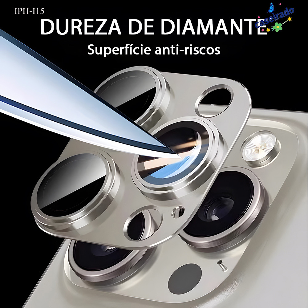 Pelicula Lente Camera Para iPhone 16 15 14 13 12 11 Pro Plus Max Mini ...