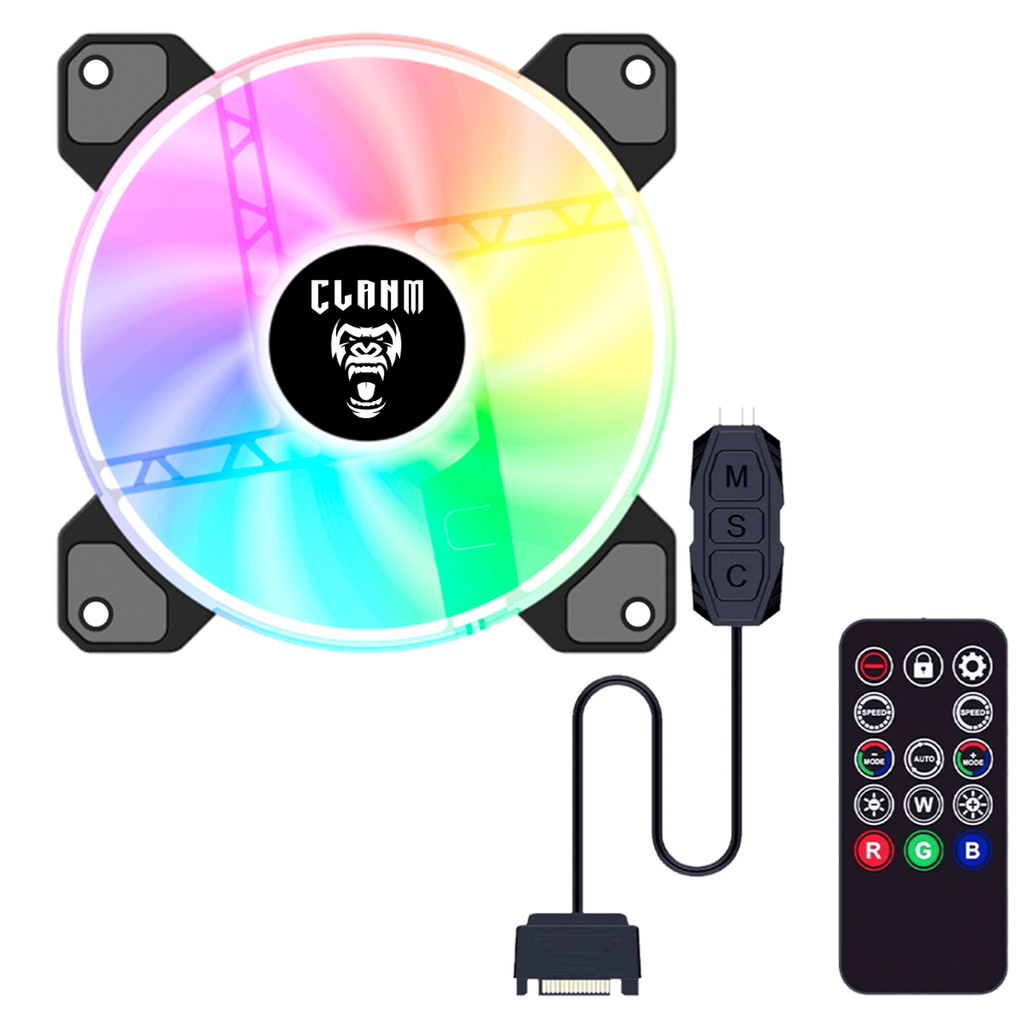 COOLER FAN Gamer Vex Led ARGB + Controladora CLANM | Shopee Brasil