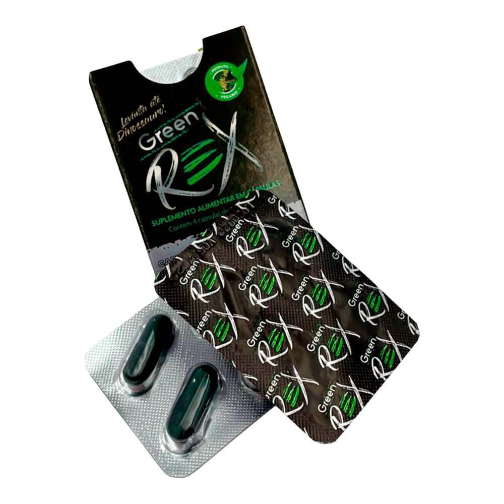 Green Rex 500Mg Suplemento Alimentar Com 4 Cápsulas | Shopee Brasil