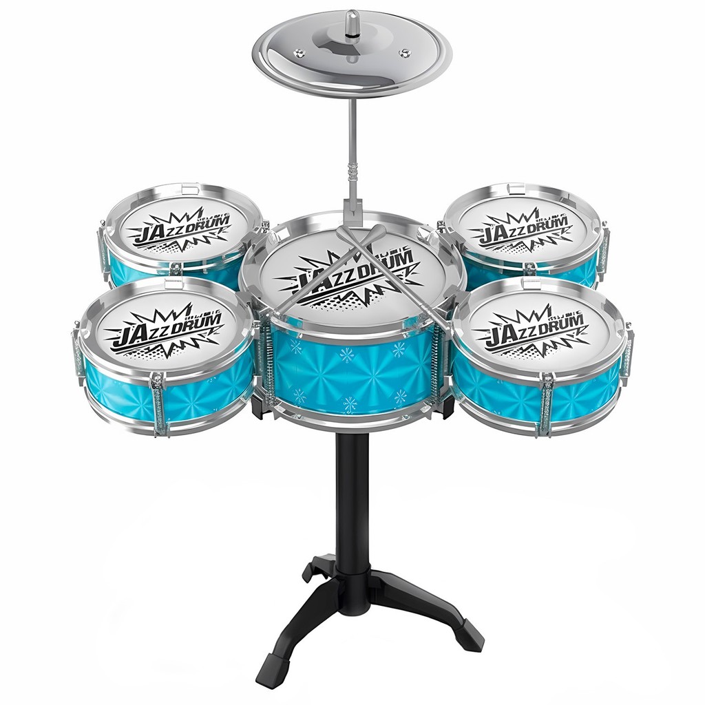 Mini Bateria Infantil Instrumento De Brinquedo Musical Com Prato ...