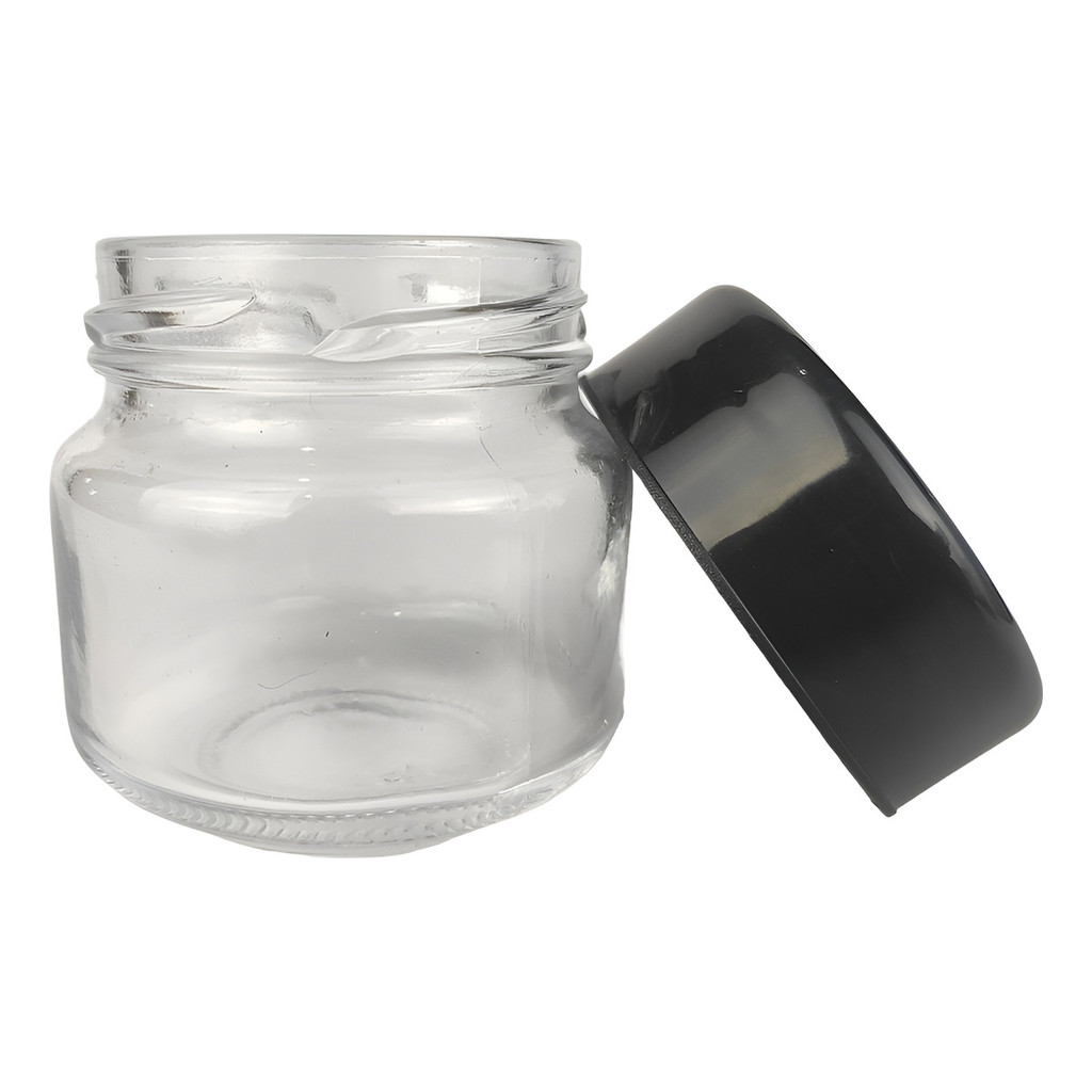 Kit de Potes Vidro 120ml C/ Tampa Plástica P/ Geleia, Papinha, Mel ...