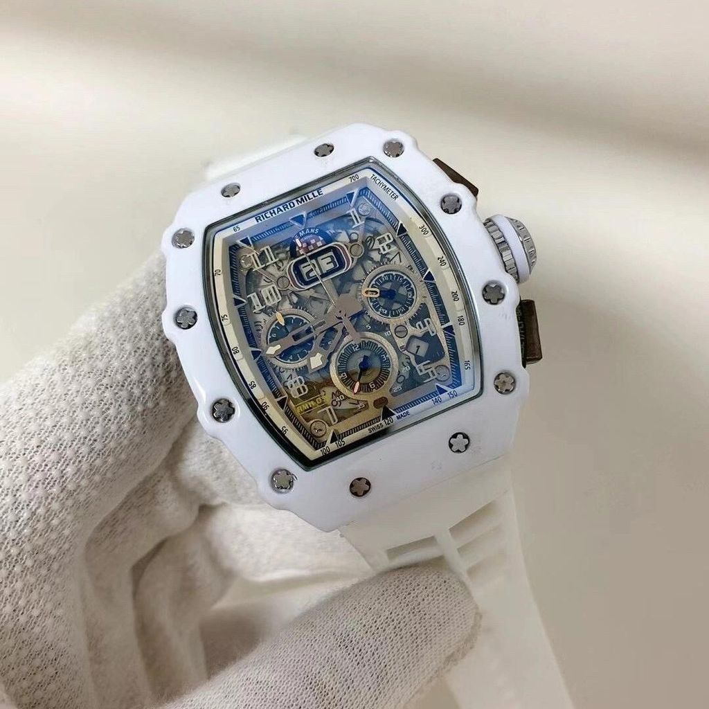 Hhhg Richard Chad Barrel Relógio masculino moderno multifuncional ...