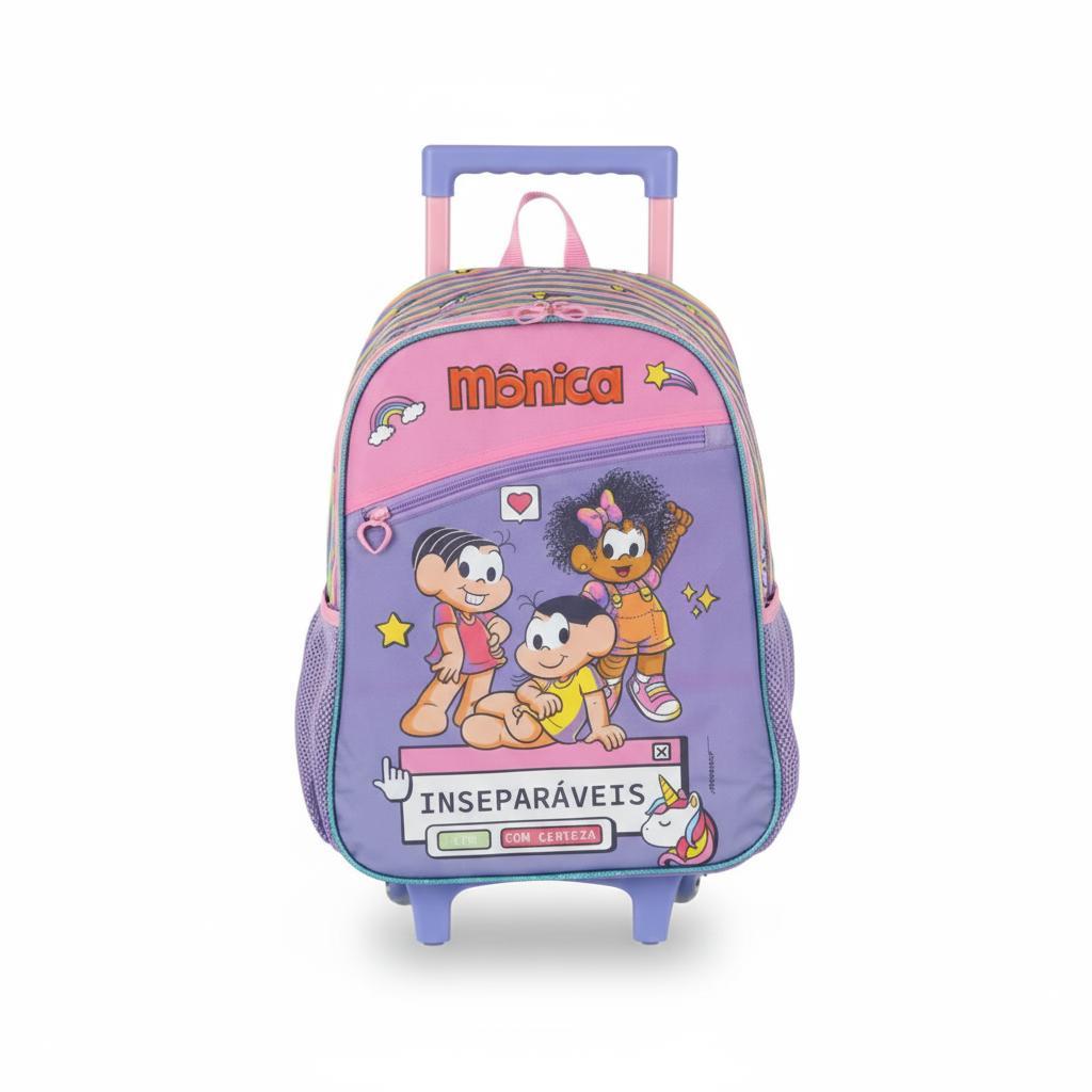 MOCHILA CARRINHO ROXO TURMA DA MÔNICA - LUXCEL | Shopee Brasil