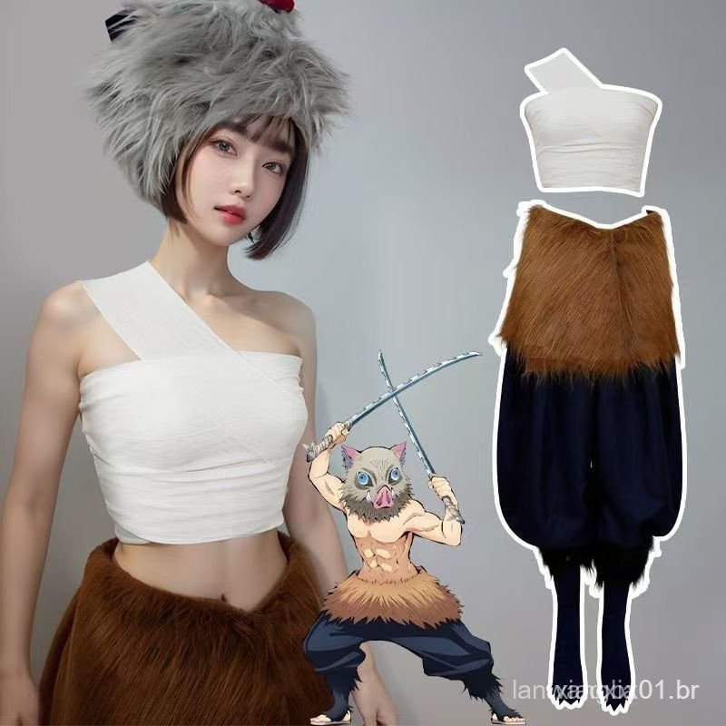 Fantasia de Anime Kimetsu no Yaiba Unissex, Uniformes de Cosplay ...