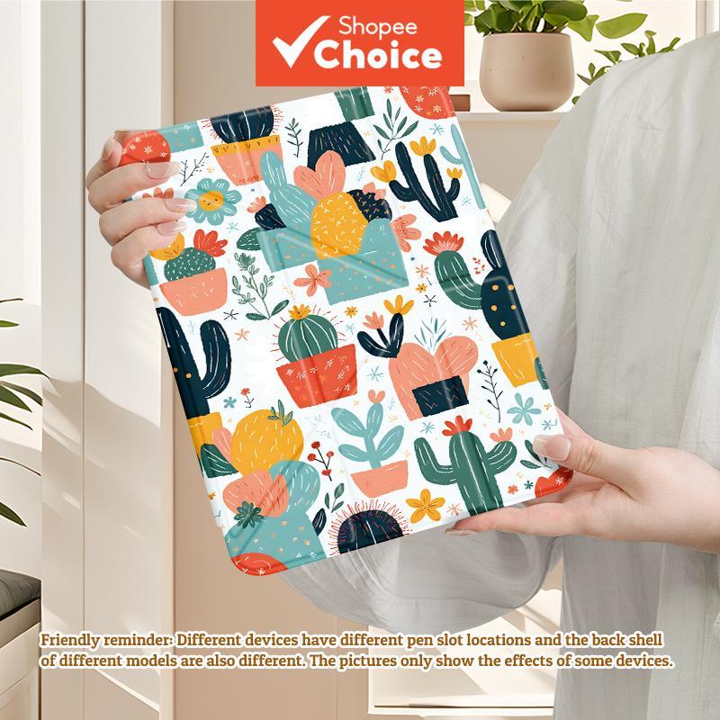 Capa Y-fold com Armazenamento Seguro para Lápis para Ipad Pro 2020-2024, Air 3/4/5/6, Ipad 5ª ...