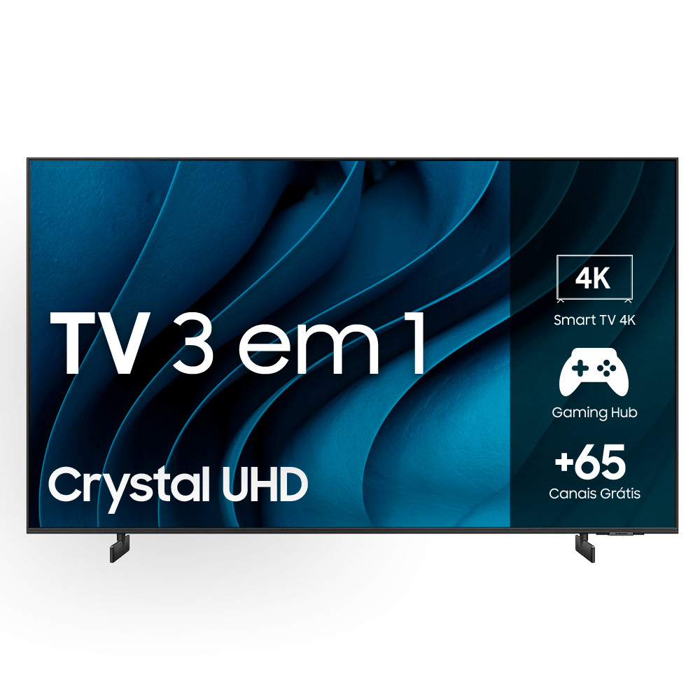 Smart TV Samsung 55" Crystal UHD 4K 55CU8000 2023 Painel Dynamic ...
