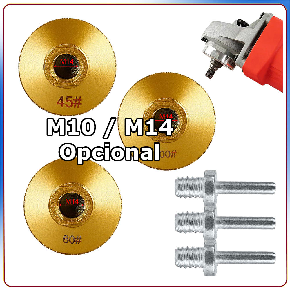 Esmeril angular M10/M14 Utilize rebolo soldado Cabeça de esmerilamento ...
