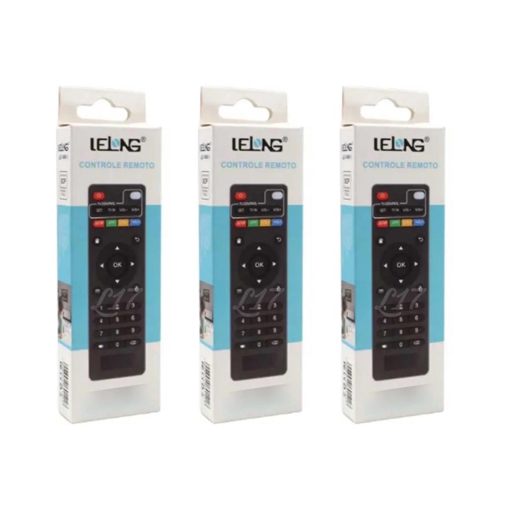 Kit 3 Controles Remoto De Tv Box Pro 4k 5g Le Long 7490-1 | Shopee Brasil