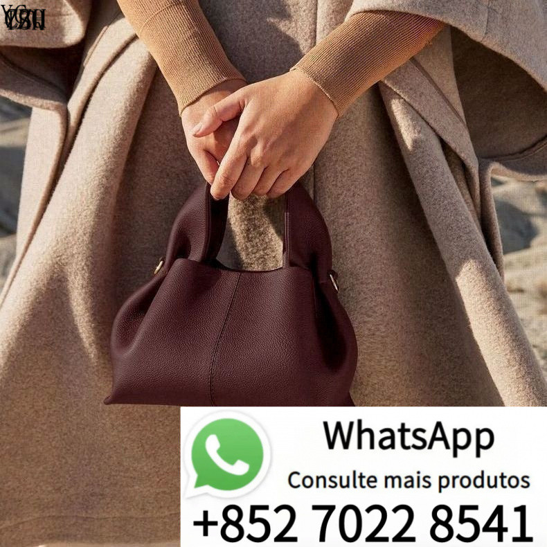 Bolsa de Couro Feminina POLENE Dumpling Cloud Nova Niche Francesa ...