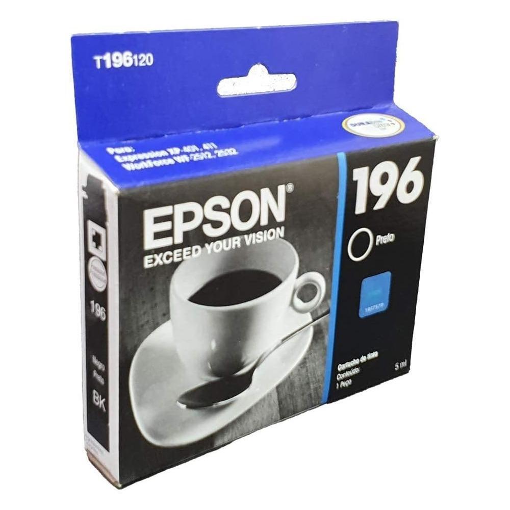 Cartucho de Tinta Epson 196 Preto Original | Shopee Brasil