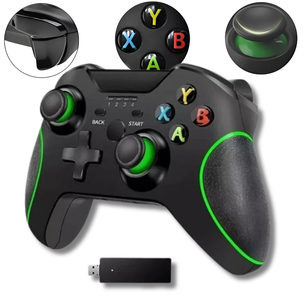 Controle Compativel Xbox One Series S X Sem Fio PC Gamer Manete ...