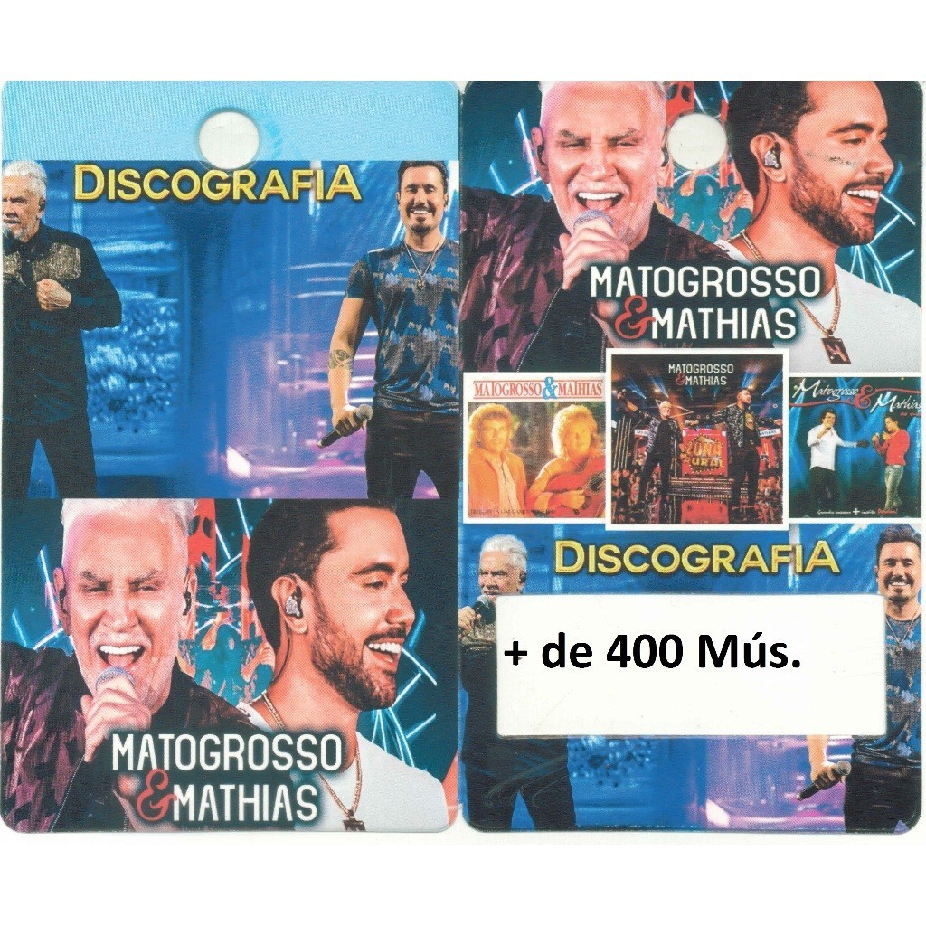 Pen drive Musical Matogrosso e Mathias | Shopee Brasil