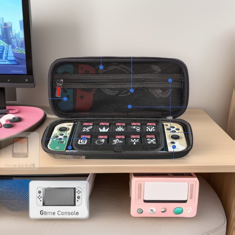 Bolsa de Armazenamento Nintendo Switch/Switch OLED NS Tears of the Kingdom EVA Acessórios ...