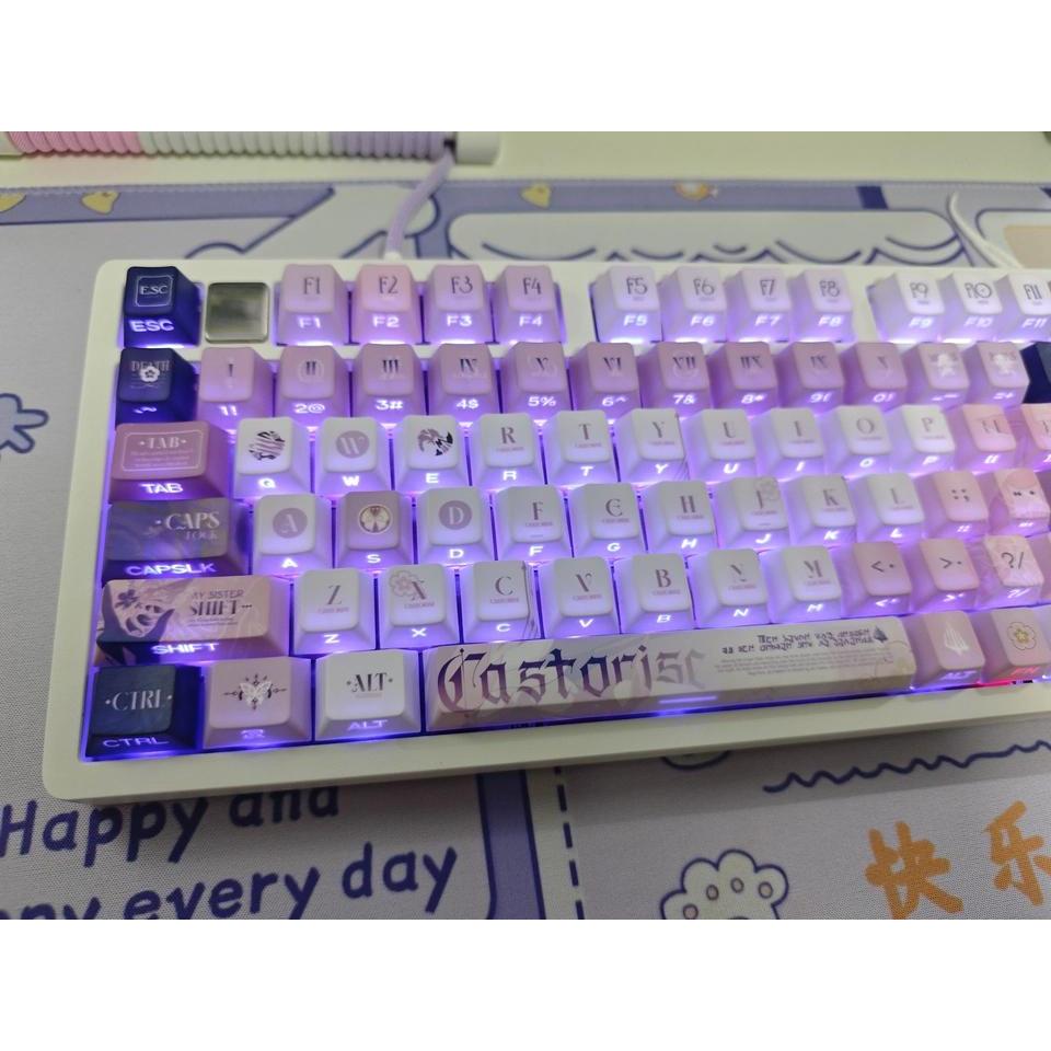 Castorice Keycaps 120 Teclas MOA/Cherry Profile PBT Wooting Aula F75 ...
