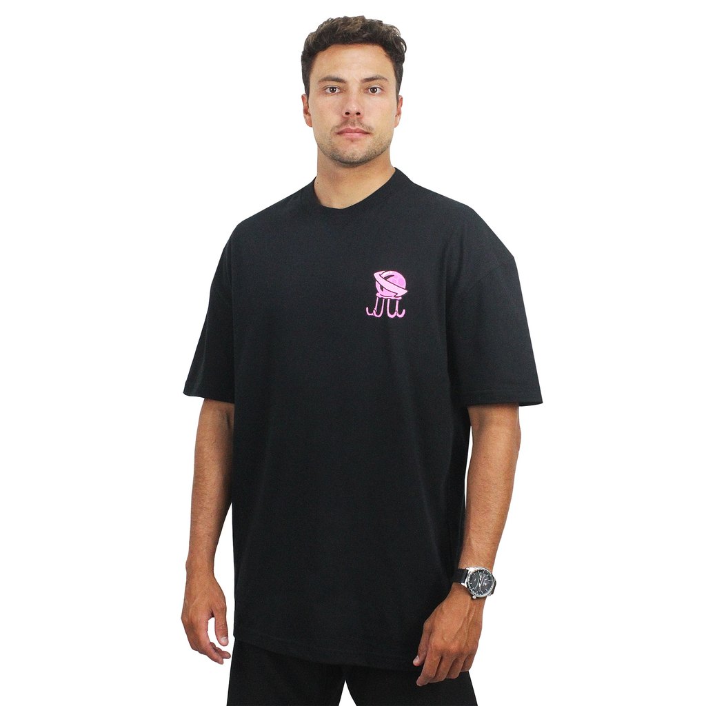 Camiseta Lost x Bob Esponja Octopus Saturm Black | Shopee Brasil