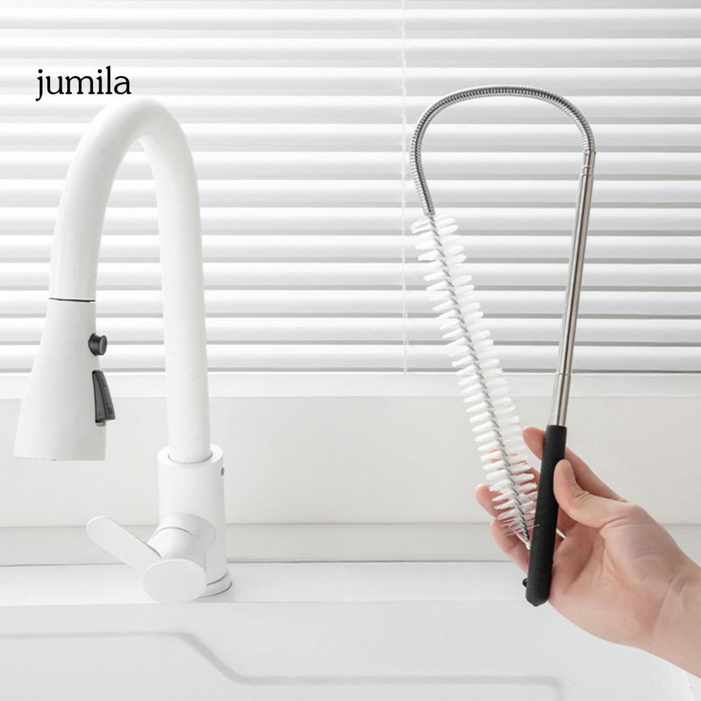 Space-saving Drain Tool Telescopic Pipe Dredge Stainless Steel Cleaner ...