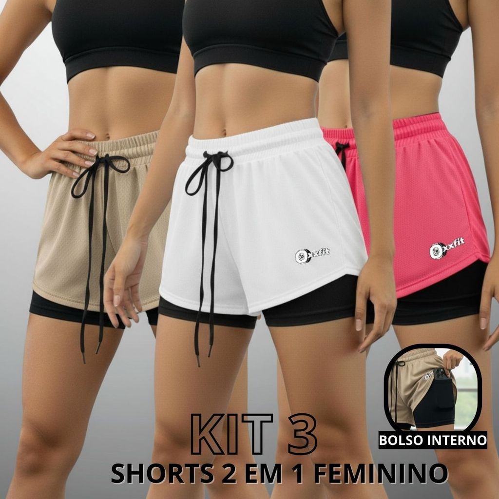 Shorts Dry Fit Feminino em Oferta | Shopee 2026
