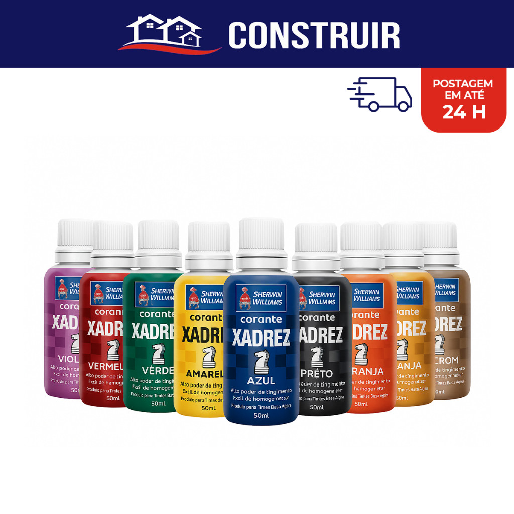 Corante Liquido Xadrez Bisnaga 50ml Para Tintas Acrilica Sherwin Williams | Shopee Brasil