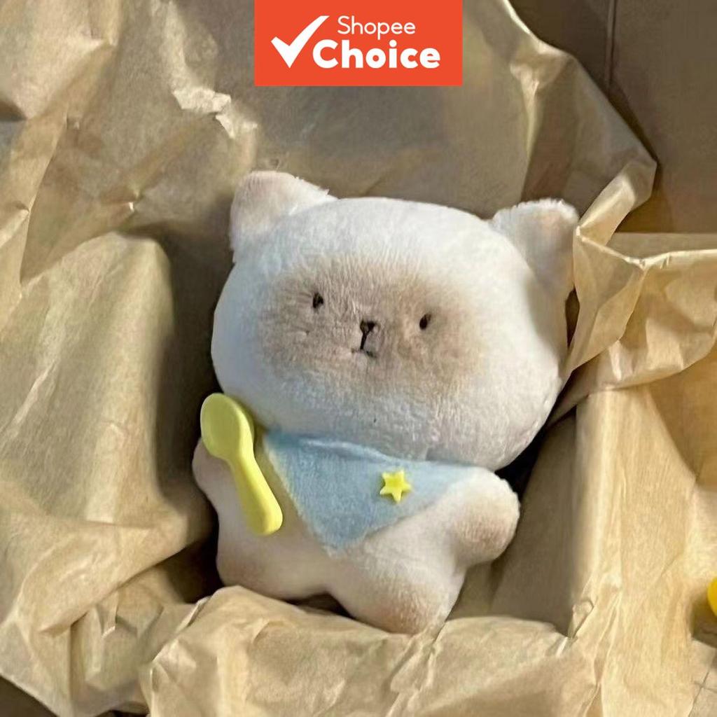 Boneca de Pelúcia Fofa de Gato Siamês Momo - Chaveiro de Desenho ...