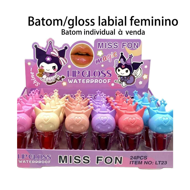 Gloss labial fofo de desenho animado Kuromi | Shopee Brasil