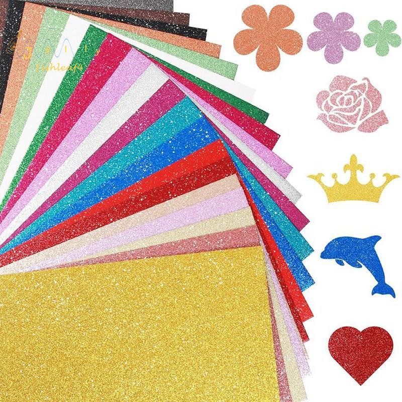 40 Folhas De Cartolina Brilhante De 20 Cores , Papel 250GSM A5 Sem ...
